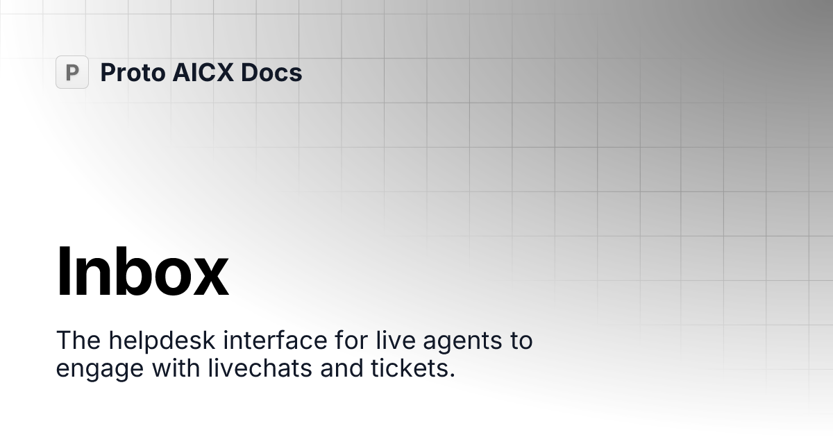Inbox | Proto AICX Docs
